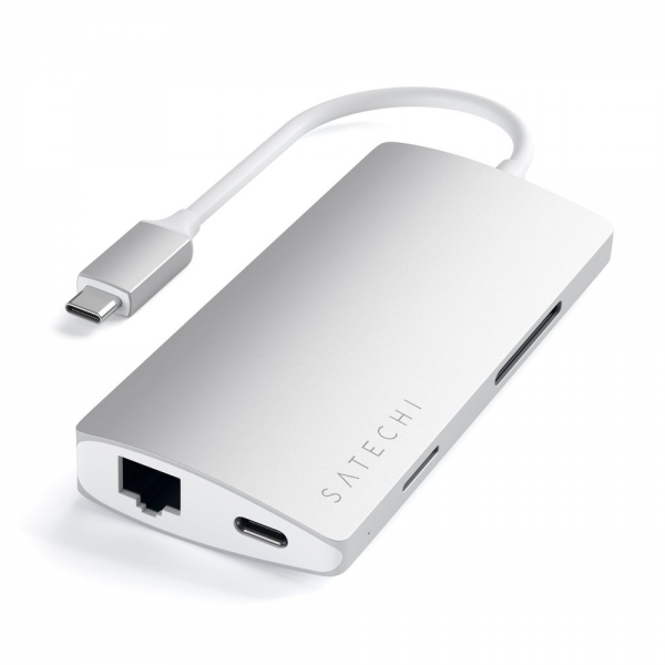Satechi USB-C Aluminum Multi-Port Adapter v.2 4K - Silver